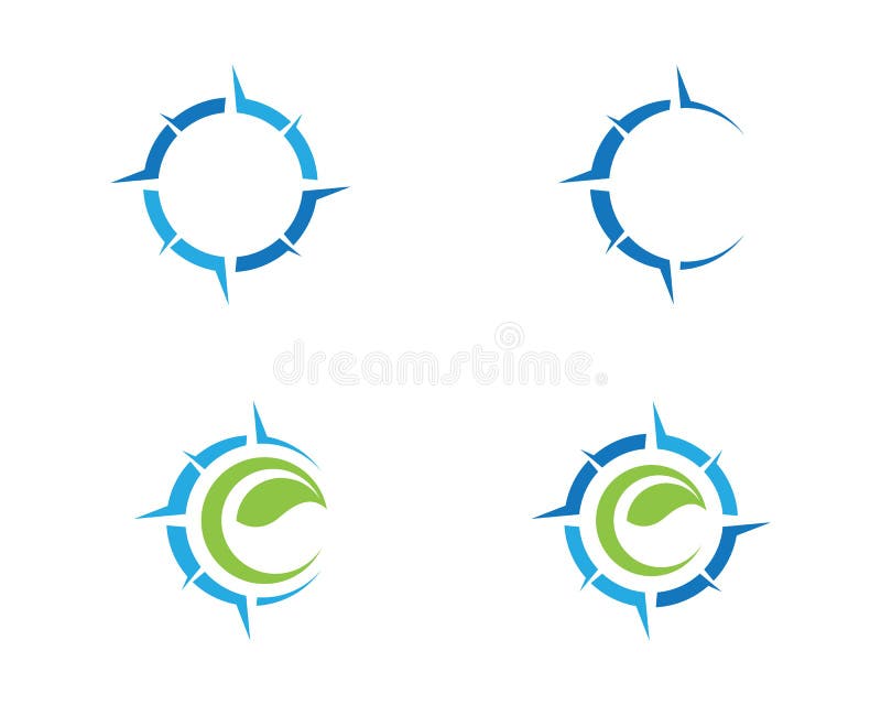 Compasso Logo Template ilustração do vetor. Ilustração de logotipo ...