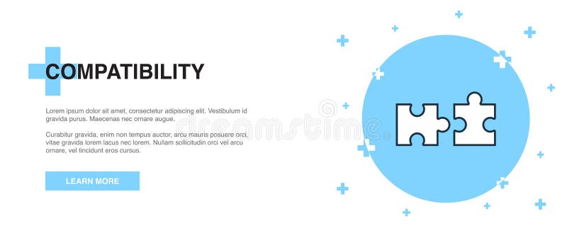 Compatibility Line Icon. Simple Icon Stock Vector - Illustration of ...