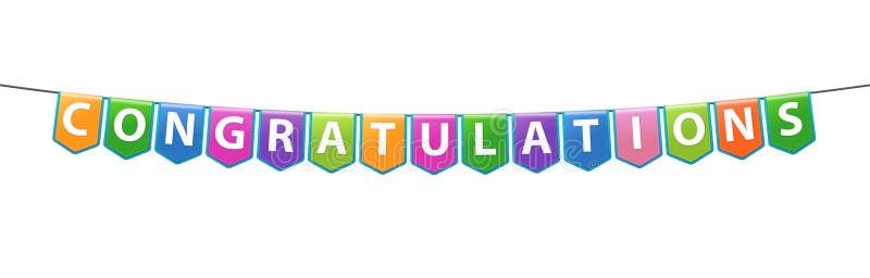 Congratulations Banner. Vector Illustration Stock Vector - Illustration ...