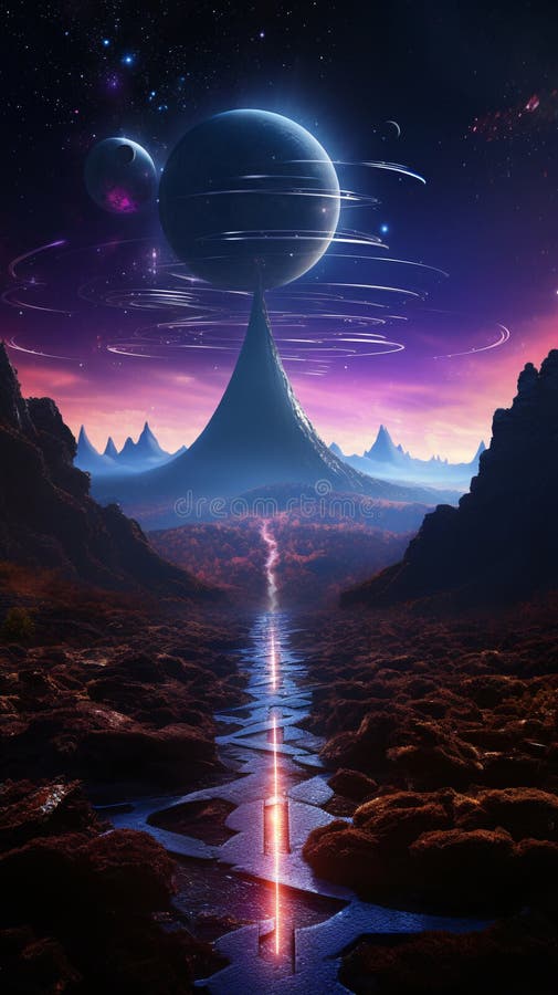 Imaginative Depiction of an Advanced Alien Civilization on a Distant ...