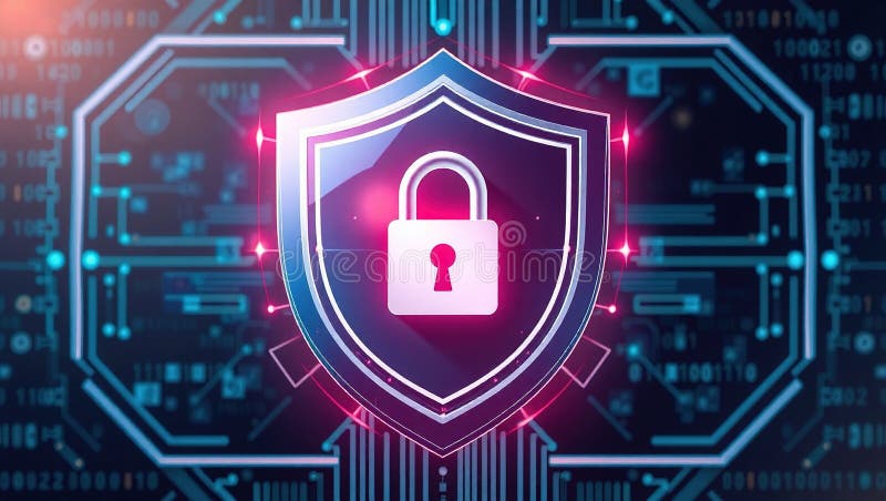 Robust Cybersecurity Data Protection Illustration a Powerful Visual for Data Security Solutions ...