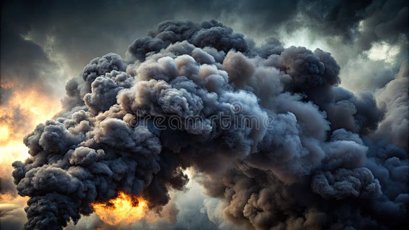 A Visually Striking Depiction of Environmental Disaster Dark Smoke ...