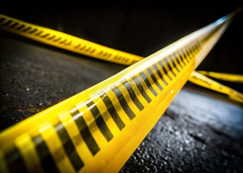 Forensic Photography Capturing Evidence at a Crime Scene with Yellow ...