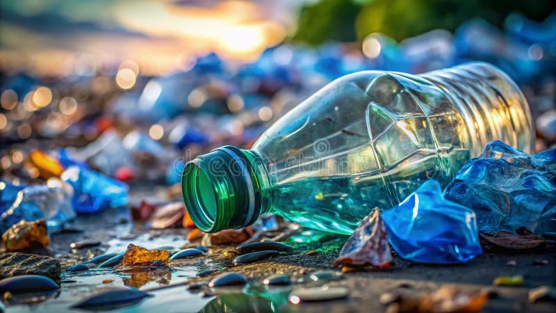 A Visual Representation of Plastic Bottle Pollution Recycling Waste and ...
