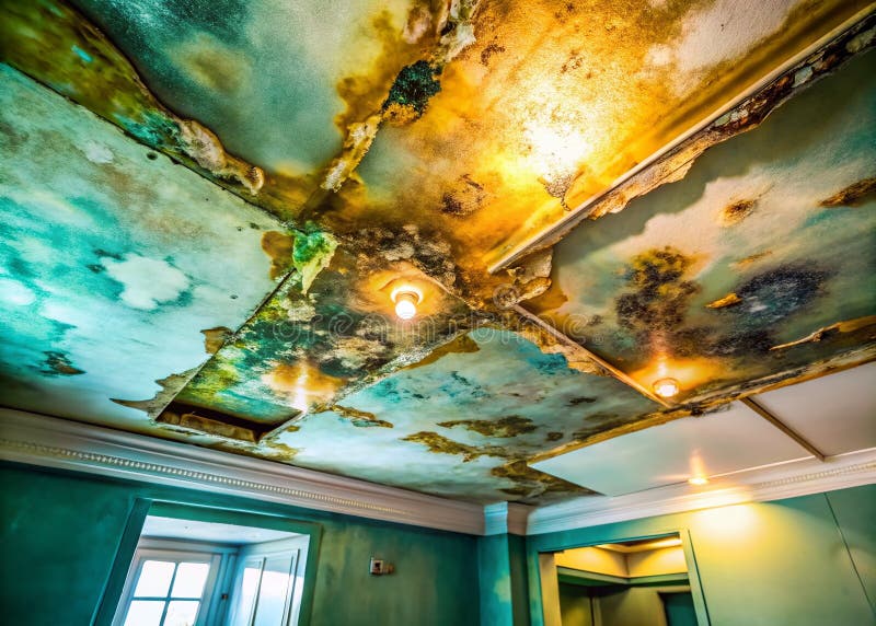 Water Damage To Ceiling in Dim Lighting Expert Home Repair Solutions ...