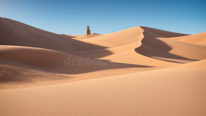 A Compelling Photo of a Lighthouse in the Middle of a Desert AI ...
