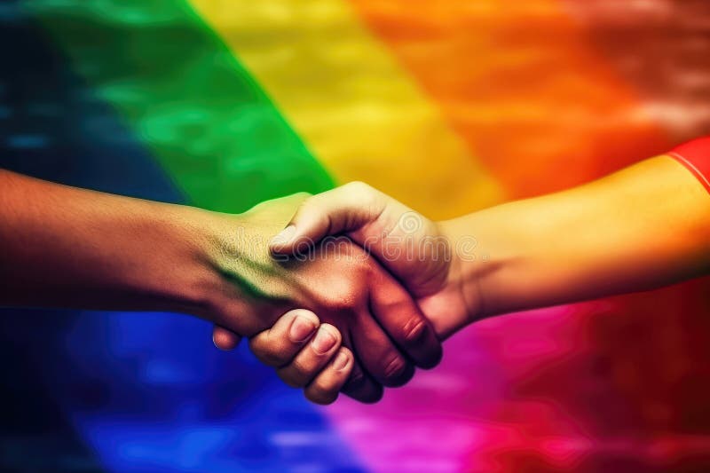 Rainbow Handshake Stock Illustrations – 347 Rainbow Handshake Stock ...