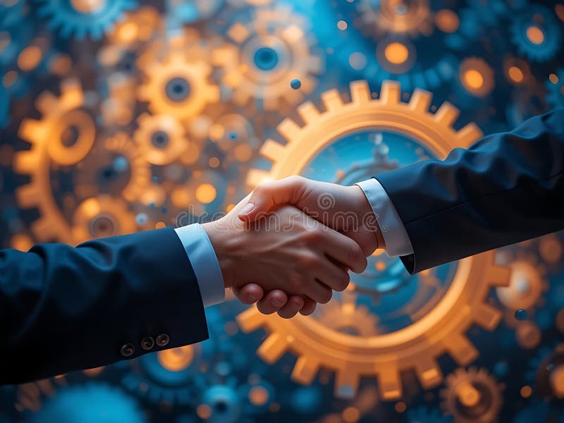 The Perfect Partnership - Trust & Collaboration in Business Stock Photo ...