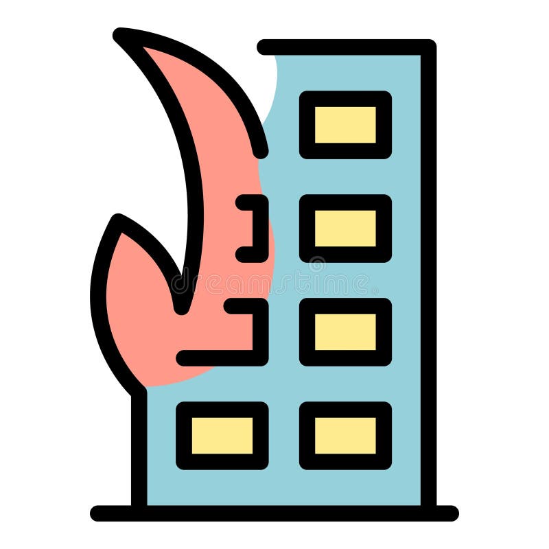 Compensation Destroyed Building Icon Vector Flat Stock Vector ...