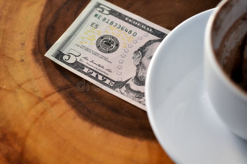 Compensation for Good Service, Money Tip. Stock Image - Image of ...