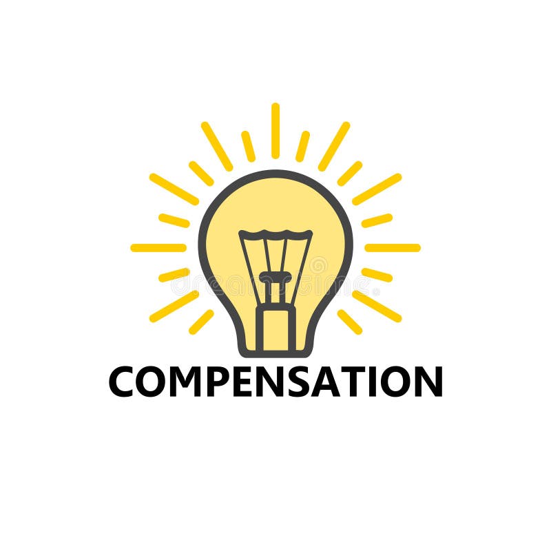 Compensation icon or sign stock vector. Illustration of payment - 144383832