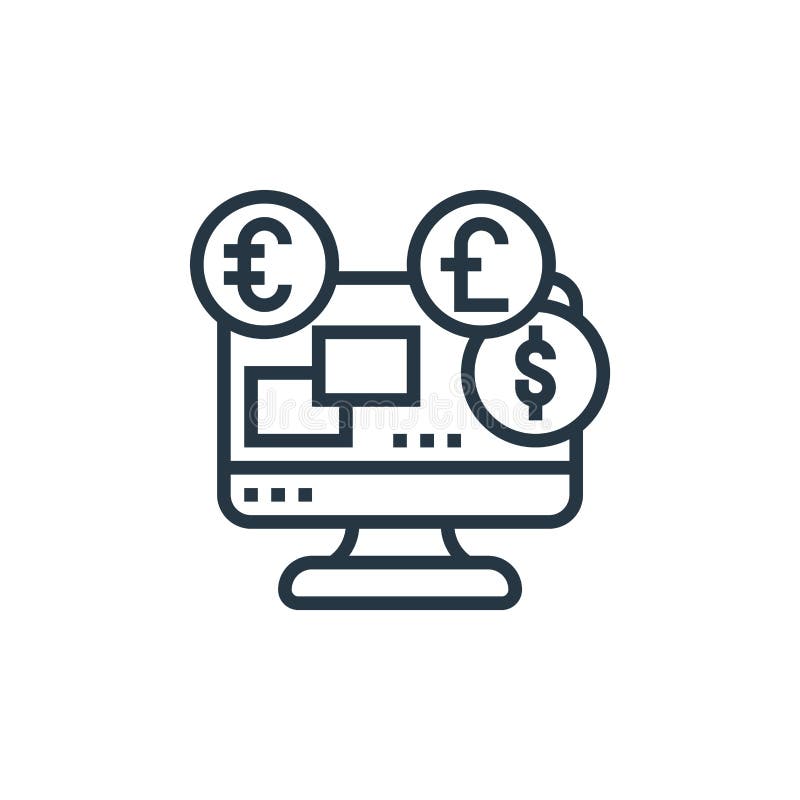 Compensation Icon Vector from Digital Marketing Concept. Thin Line ...