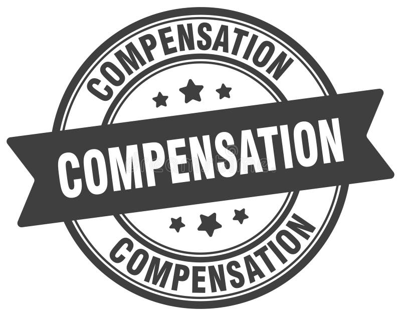 Compensation Stamp. Compensation Label on Transparent Background. Round ...