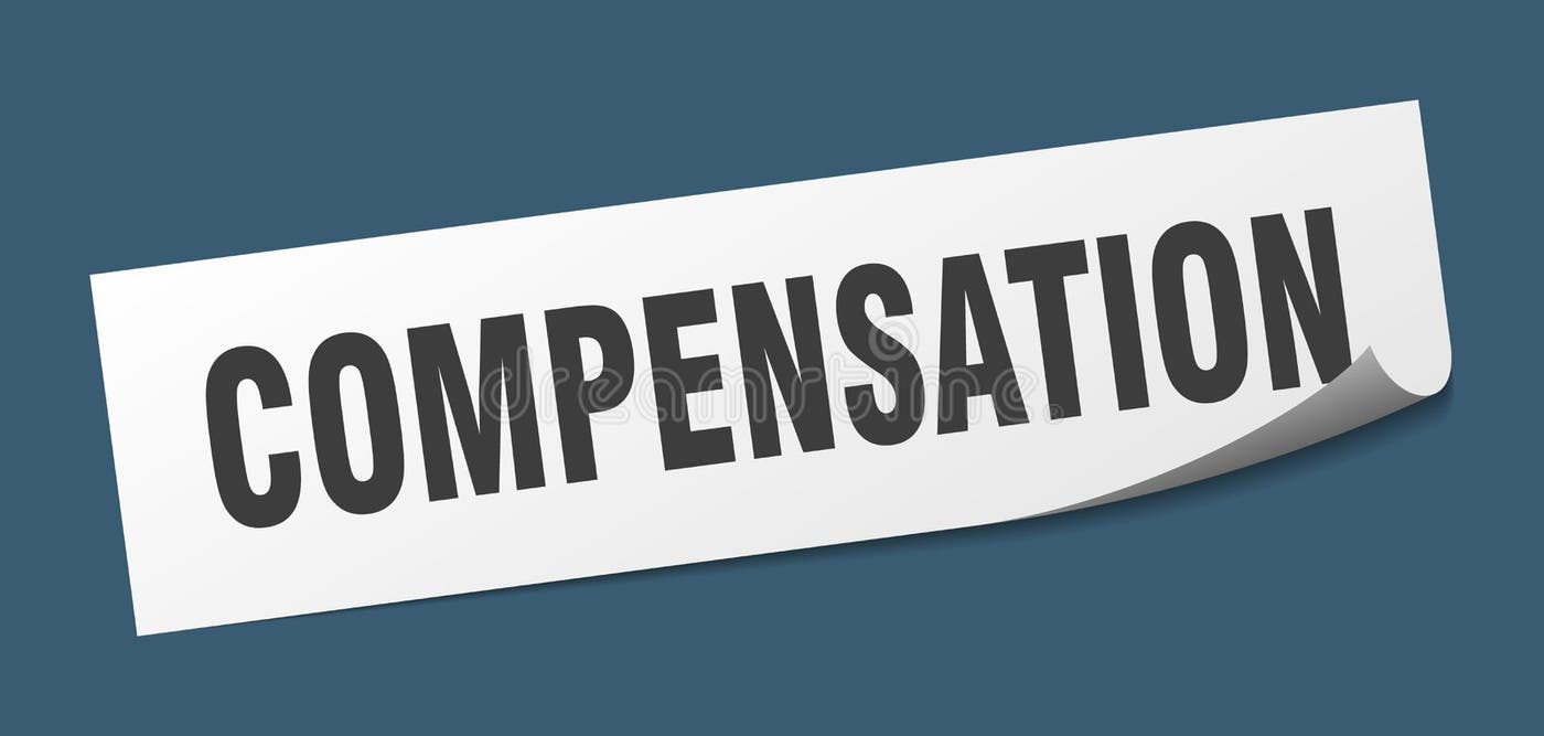 Compensation Sticker Stock Illustrations – 339 Compensation Sticker ...