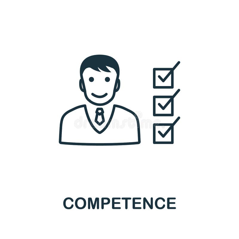 Competence Icon Symbol. Creative Sign from Business Management Icons ...