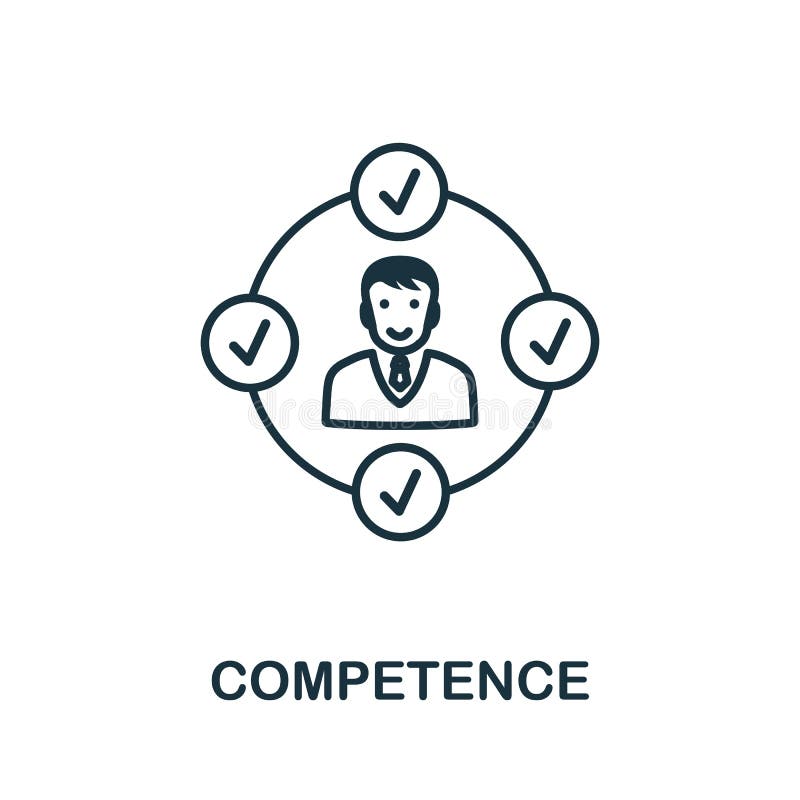 Competence Icon Symbol. Creative Sign from Business Management Icons ...