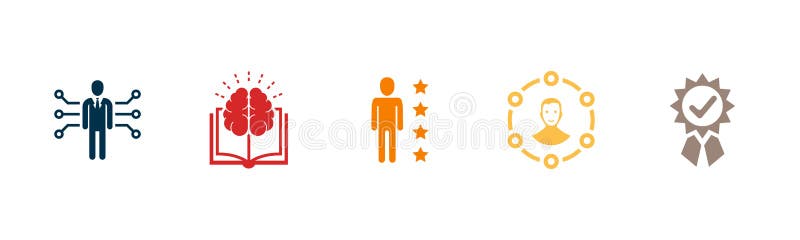 Competence, Knowledge, Skills Stock Vector - Illustration of creative ...