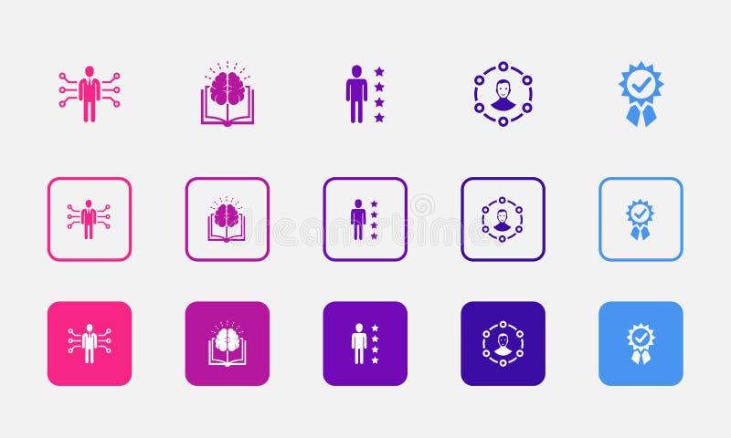 Competence, Knowledge, Skills Stock Vector - Illustration of quality ...