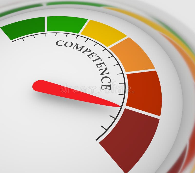 Competence level measuring stock illustration. Illustration of ... Competence level measuring stock illustration. Illustration of ...
