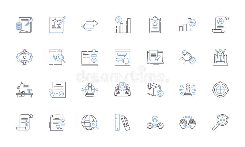 Competence Line Icons Collection. Proficiency, Expertise, Skill ...