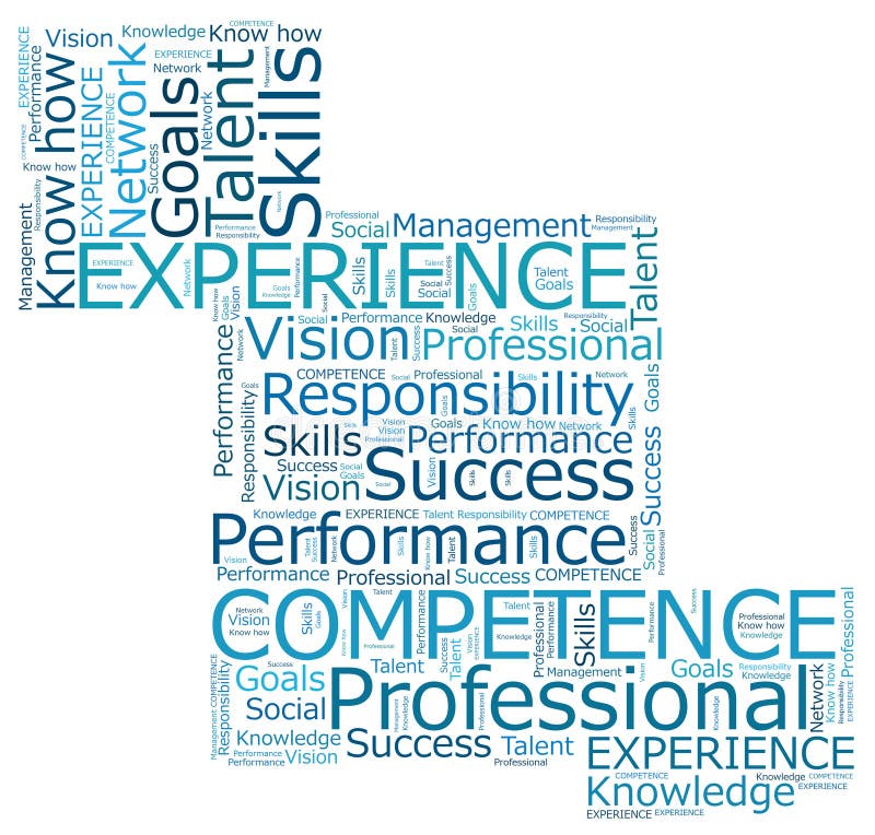 Professional competence stock illustration. Illustration of cloud ...