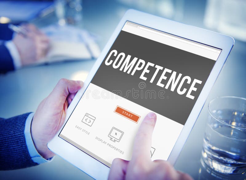 Competence Skill Ability Proficiency Accomplishment Concept Stock Photo ...
