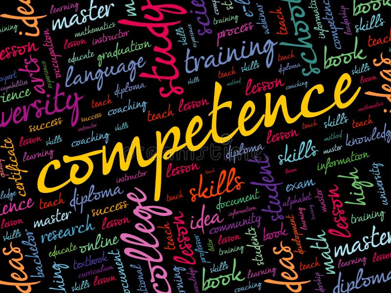 COMPETENCE Word Cloud Collage Stock Illustration - Illustration of ...