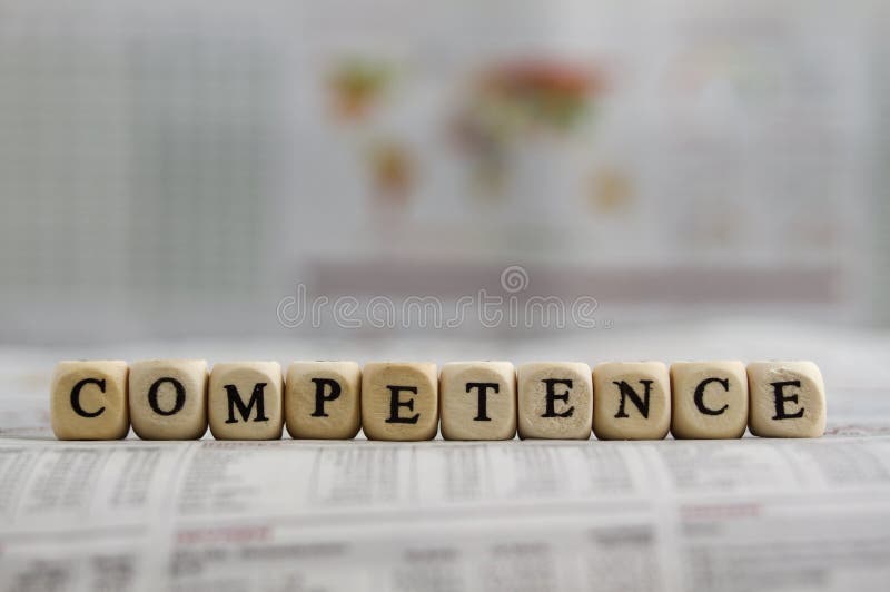 COMPETENCE Word Cloud Collage, Education Concept Background Stock Photo ...