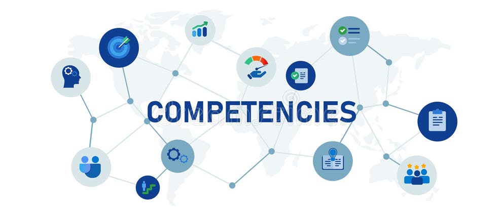 Competencies Competency Capabilities Banner Header Connected Icon Set ...