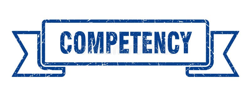 Competency ribbon. stock vector. Illustration of competency - 153820115