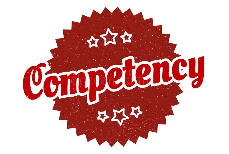 Competency Sign. Competency Vintage Retro Label Stock Vector ...