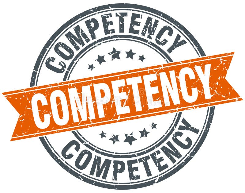 Competency stamp stock vector. Illustration of texture - 120829704