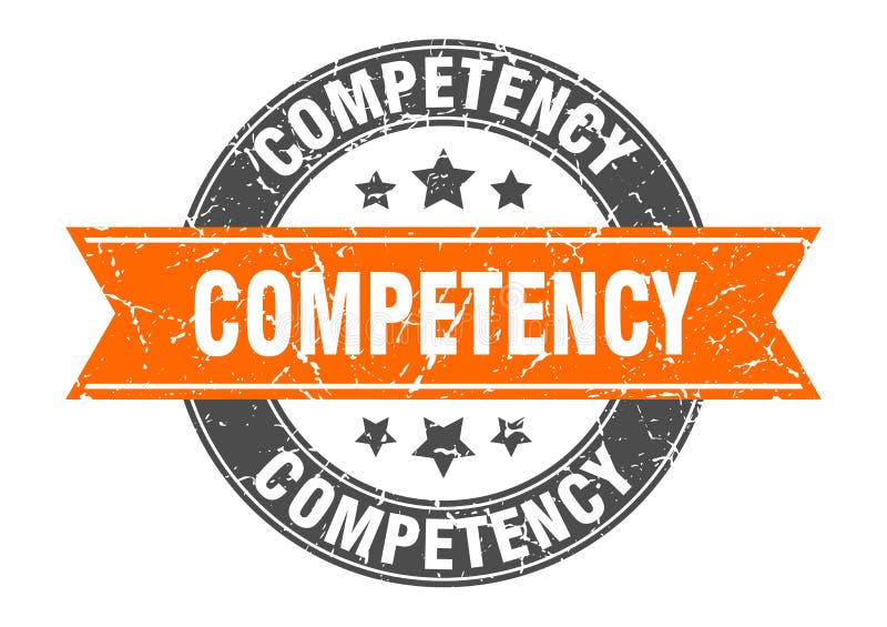 Competency stamp stock vector. Illustration of round - 162727112