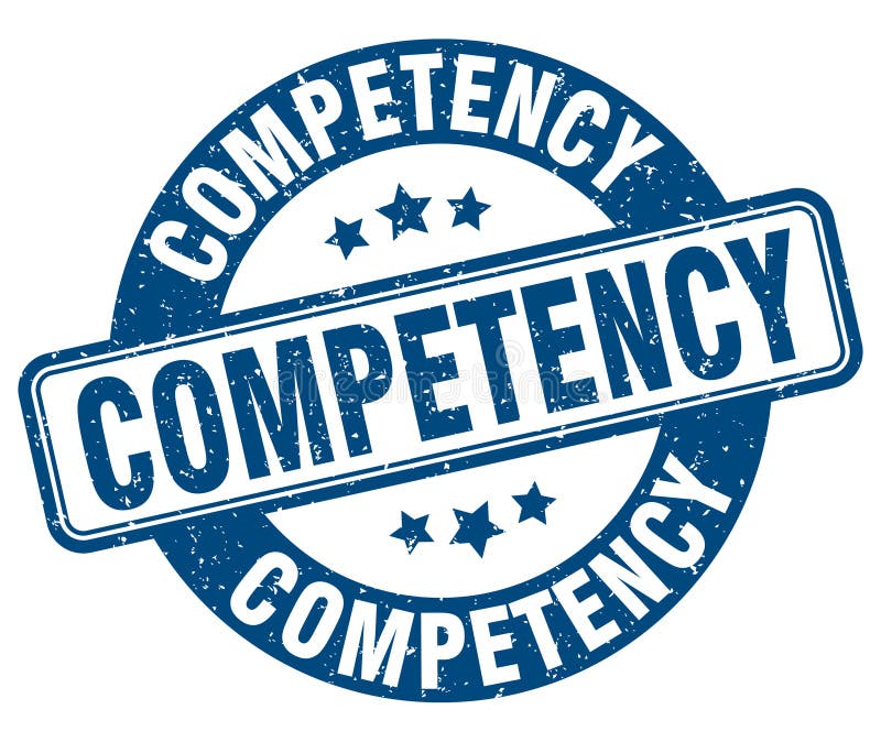 Competency Stamp. Competency Label. Round Grunge Sign Stock Vector ...