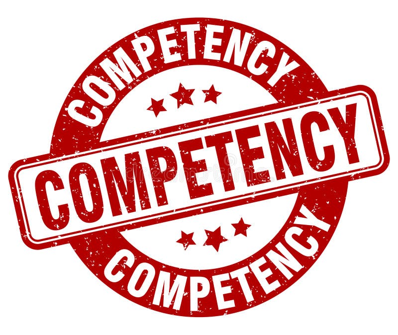 Competency Stamp. Competency Label. Round Grunge Sign Stock Vector ...