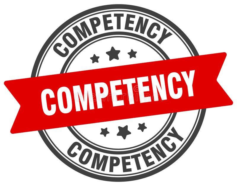 Competency Stamp Vector Illustration. Stock Vector - Illustration of ...