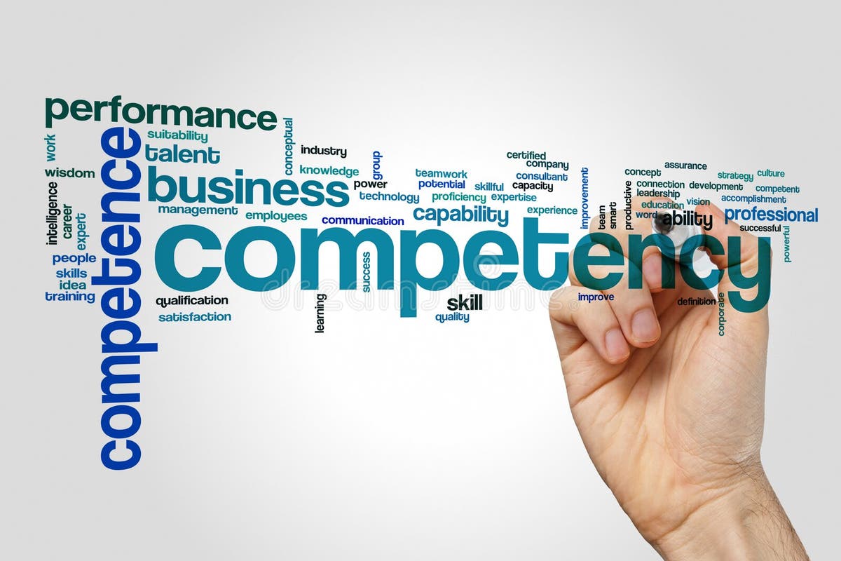 Competency Word Cloud Concept Grey Background Stock Photos - Free ...