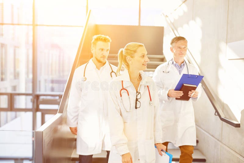 Competent Doctors Team in Clinic Stock Image - Image of white, health ...