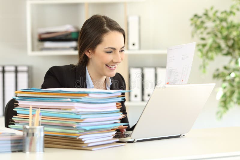 Competent Executive Working Hard Stock Photo - Image of freelance ...
