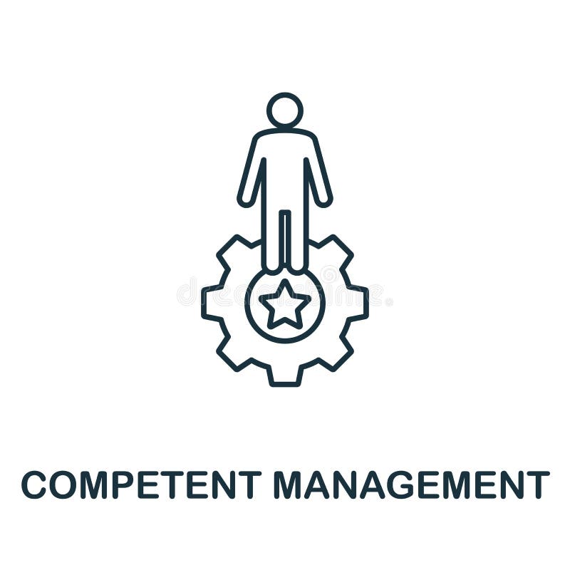 Competent Management Icon. Simple Element from Business Technology ...