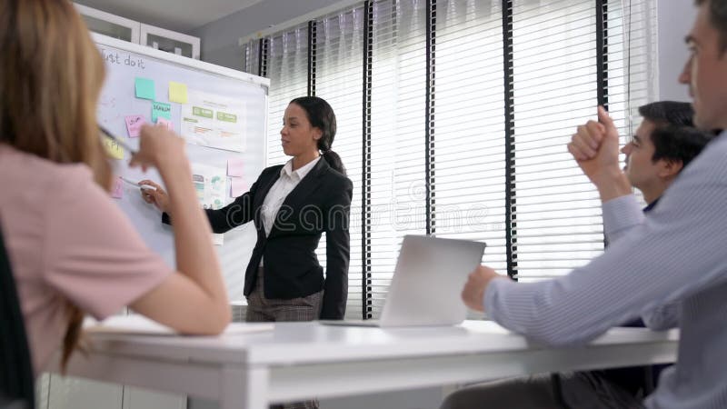 Competent Office Workers from Various Nationalities in the Meeting Room ...