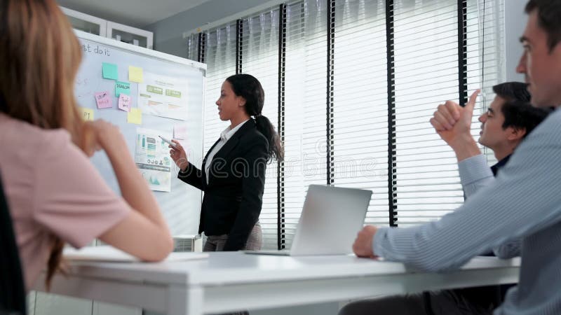 Competent Office Workers from Various Nationalities in the Meeting Room ...