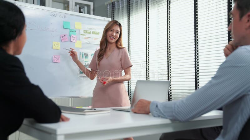 Competent Office Workers from Various Nationalities in the Meeting Room ...