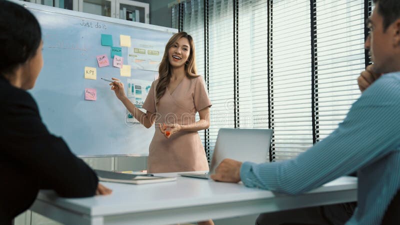Competent Office Workers from Various Nationalities in the Meeting Room ...