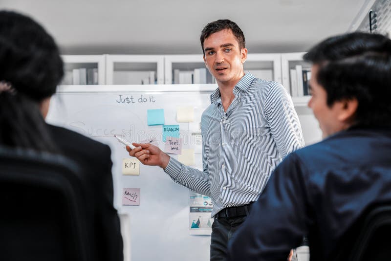 Competent Office Workers from Various Nationalities in the Meeting Room ...