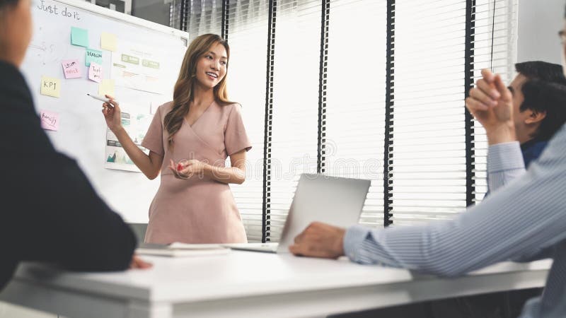 Competent Office Workers from Various Nationalities in the Meeting Room ...