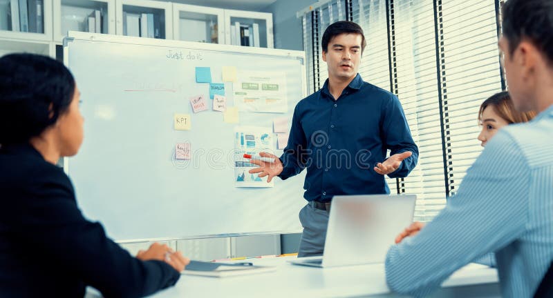 Competent Office Workers from Various Nationalities in the Meeting Room ...