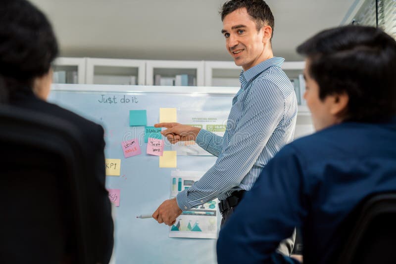Competent Office Workers from Various Nationalities in the Meeting Room ...