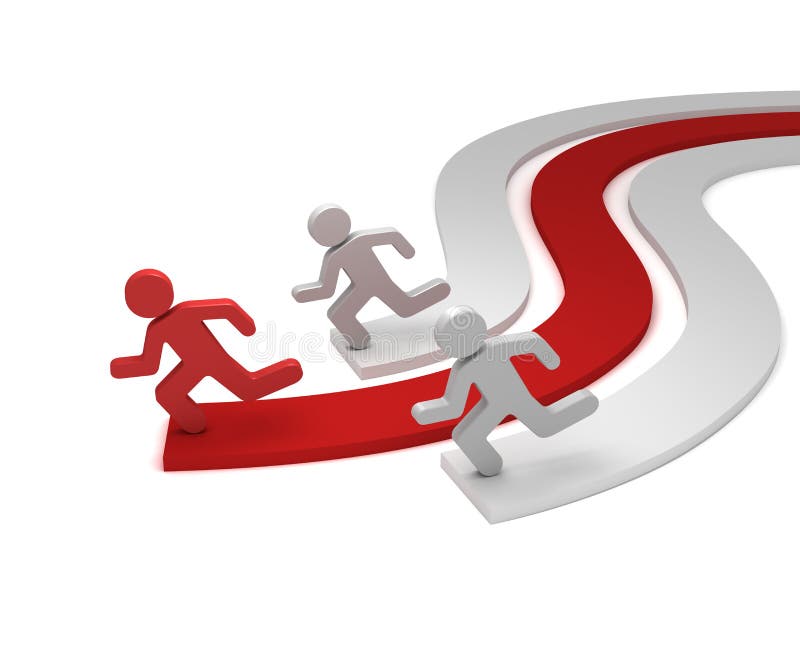 Competición stock de ilustración. Ilustración de gente - 15964321