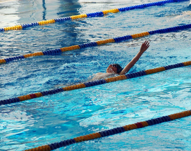Competición de la natación foto de archivo. Imagen de retroceder - 14220492